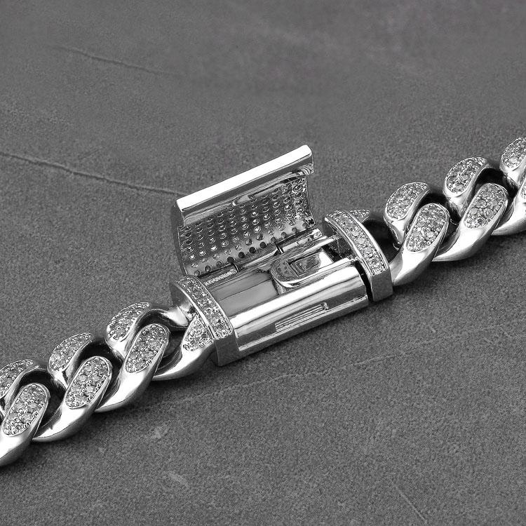 12mm Iced Box Clasp Cuban Link Chain – TSF Element